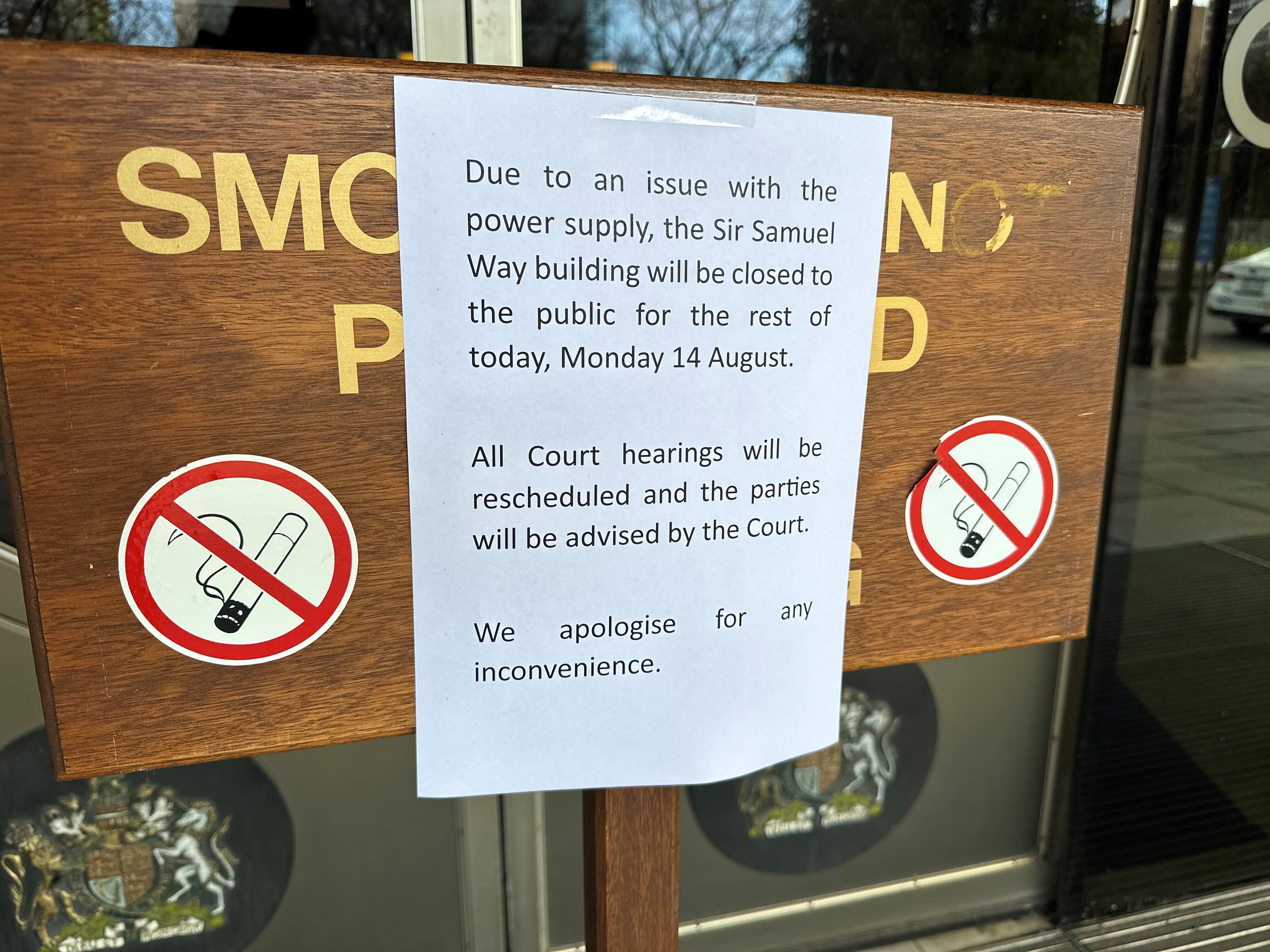 SA court cases suspended or moved after power outage at Sir Samuel Way ...