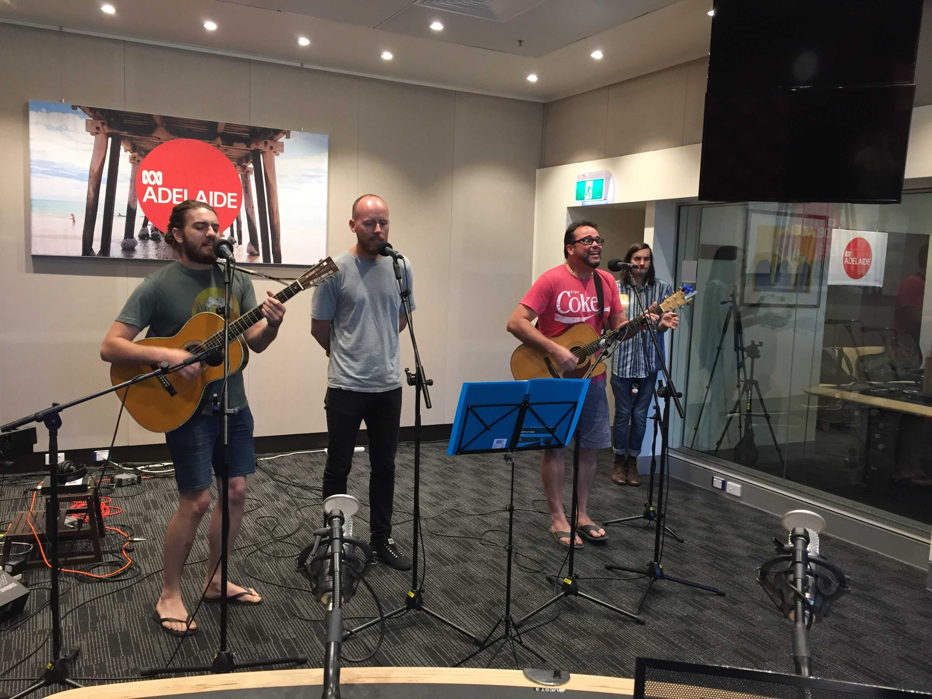 Adelaide band Wanderers joined us in the studio to sing Crosby, Stills ...