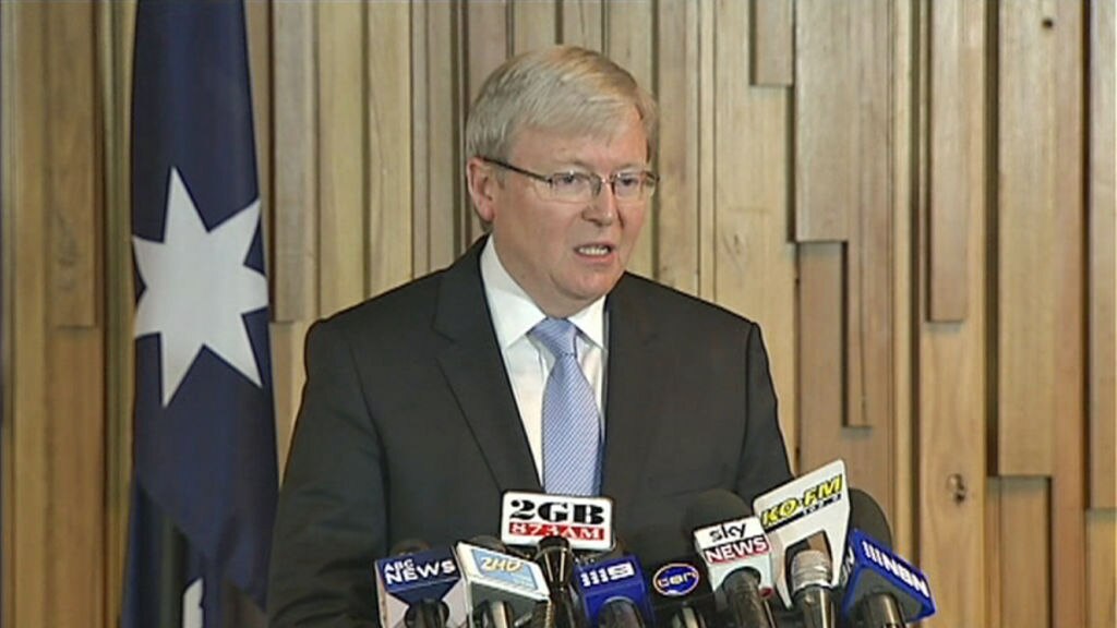 Prime Minister Kevin Rudd promotes key allies and names record number ...