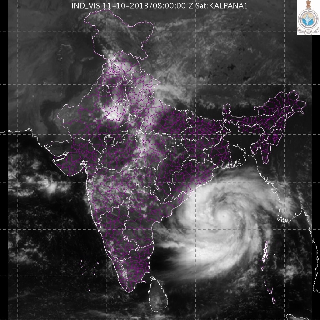 Phailin Satellite Imagery