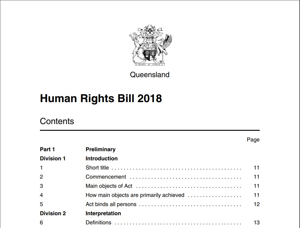 Queensland introduces historic human rights laws - ABC listen