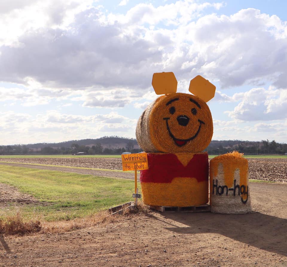Crazy hay sculptures putting smiles back on faces in the Queensland ...