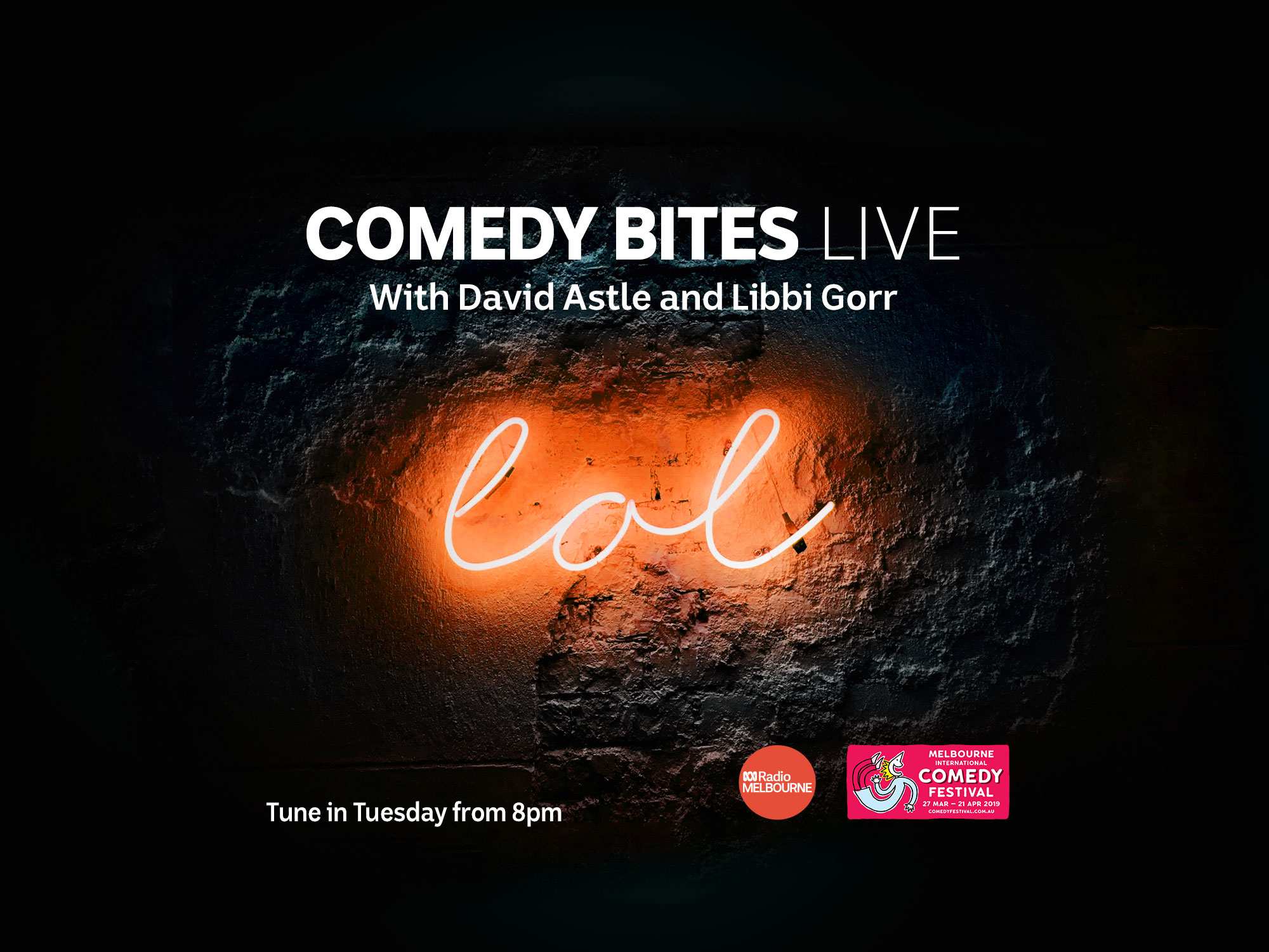 Listen back to Comedy Bites 2019, with David Astle and co-host Libbi ...