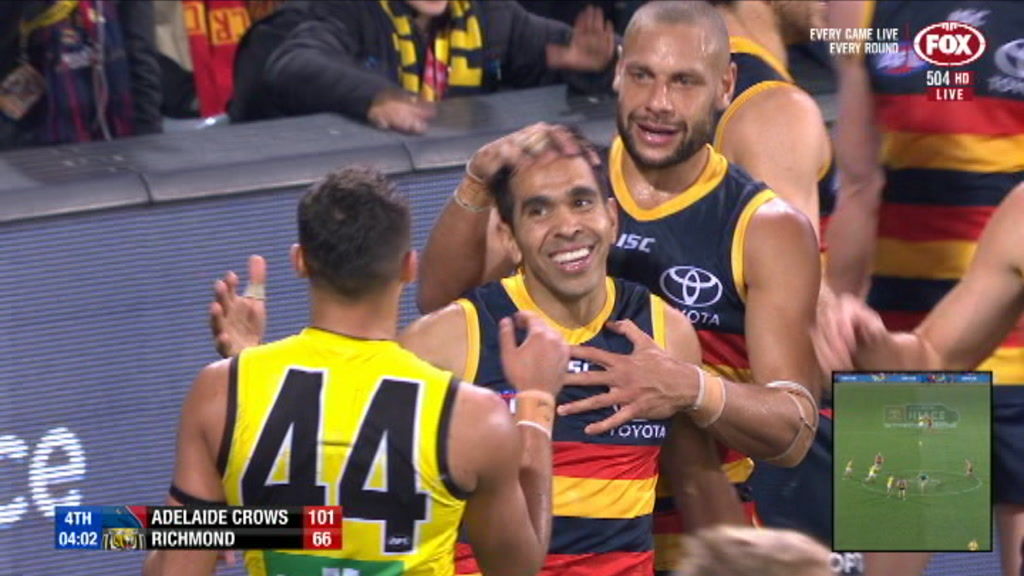 Sydney Stack congratulates Eddie Betts' stunning goal - ABC News