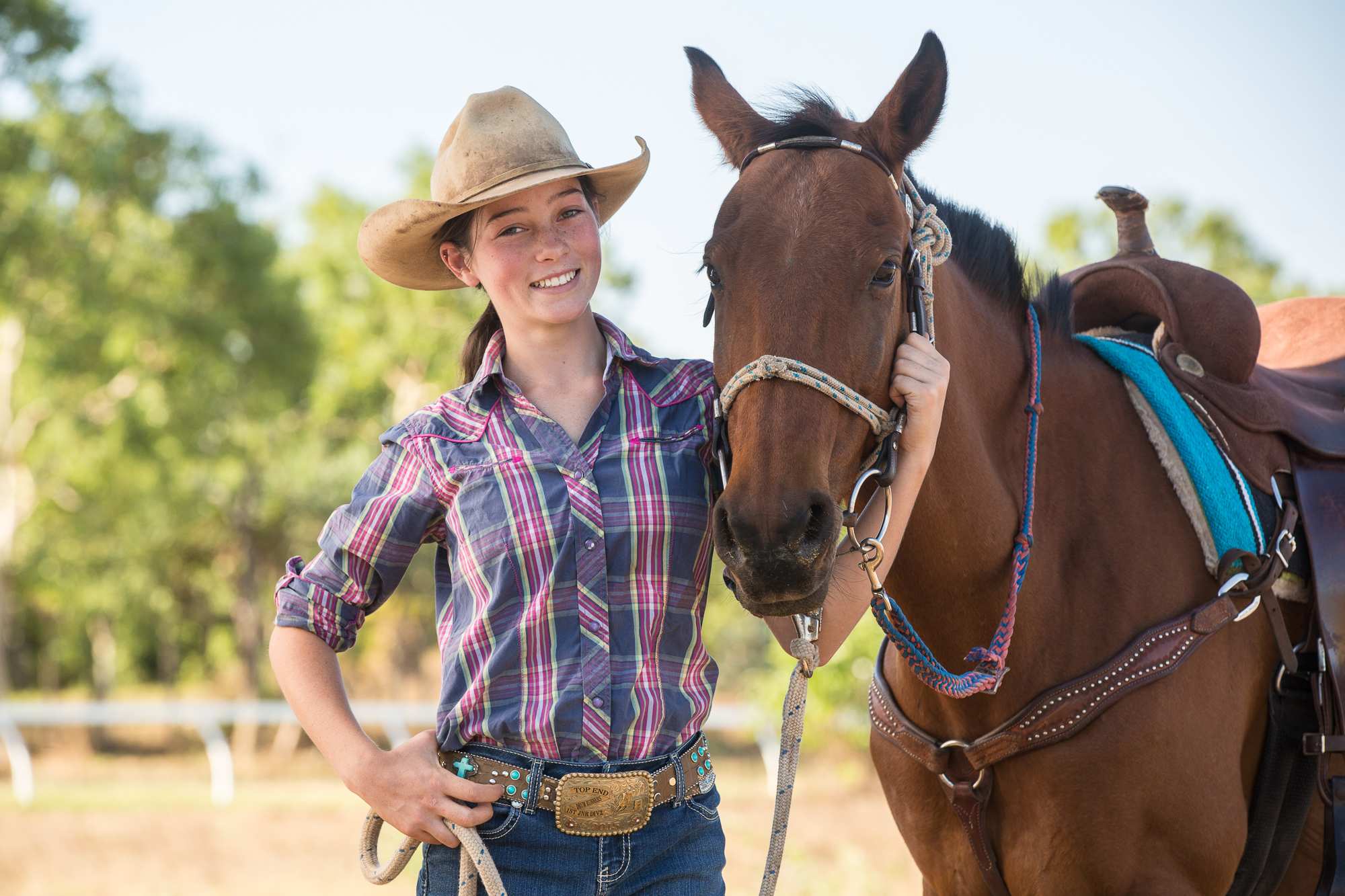 Adelaide River Rodeo kids: Georgia Hollingsworth with her horse Home ...