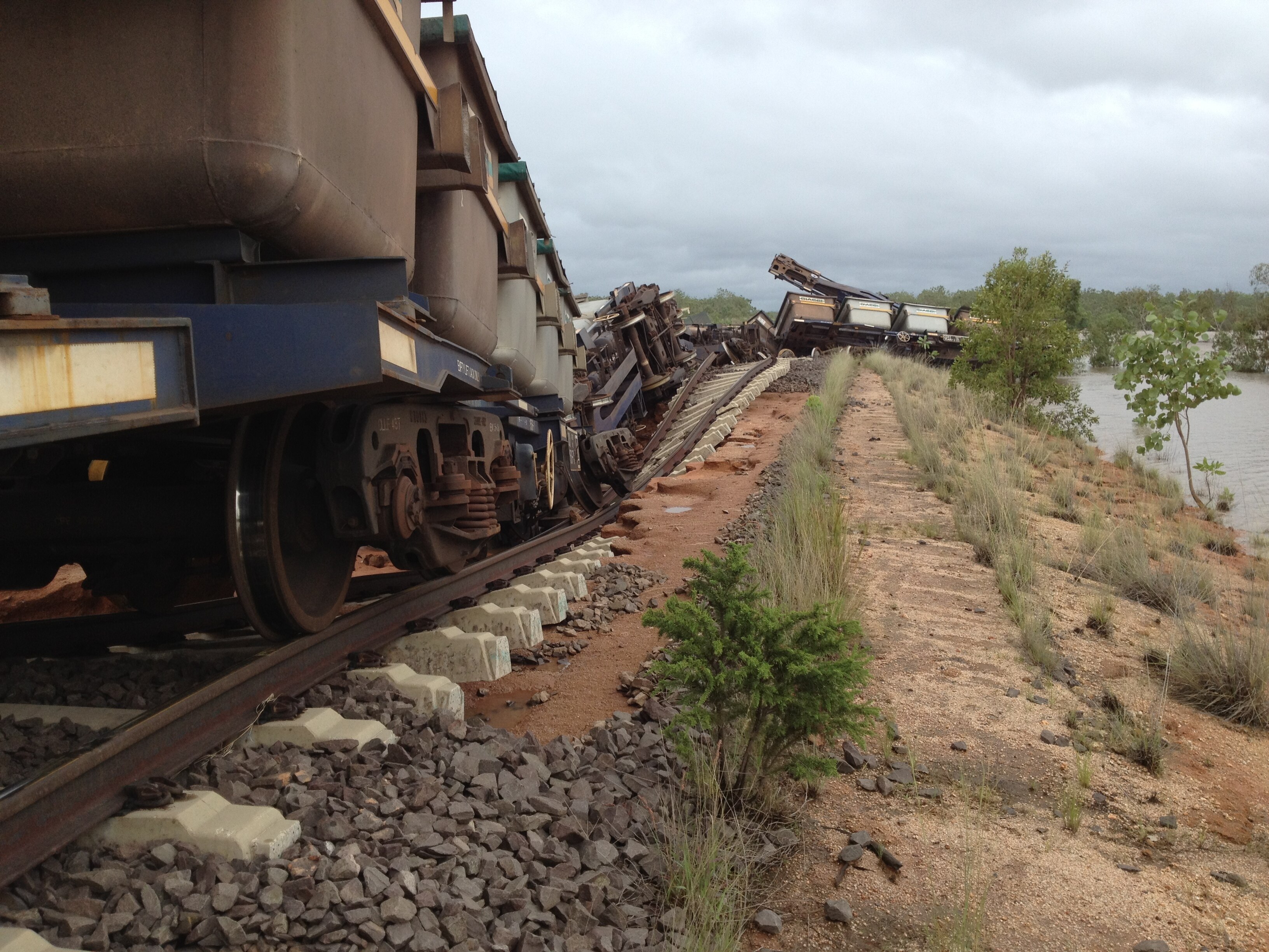 Damaged railway line repair work on track - ABC News