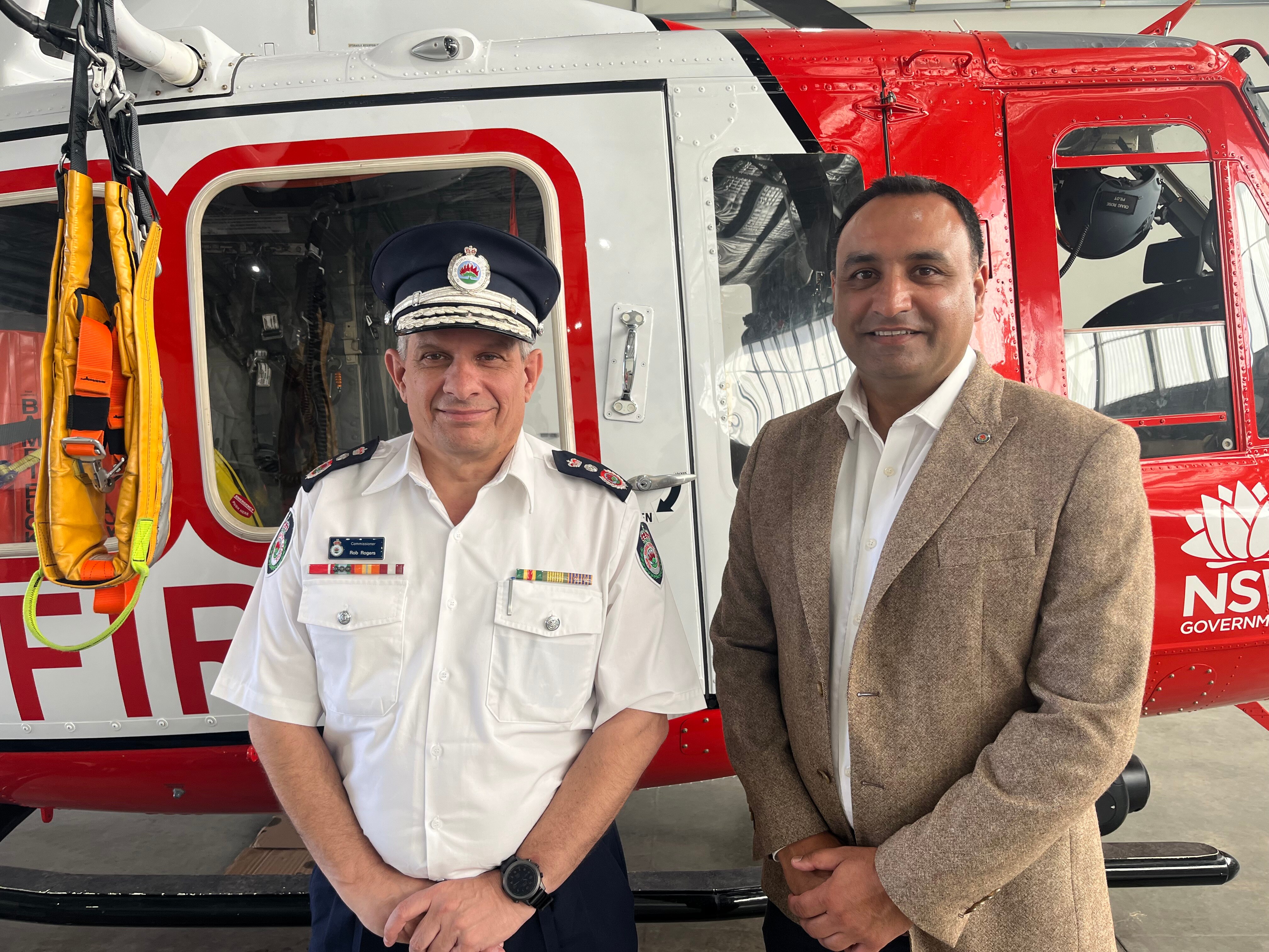 Promised RFS chopper arrives briefly in Coffs Harbour before heading to ...