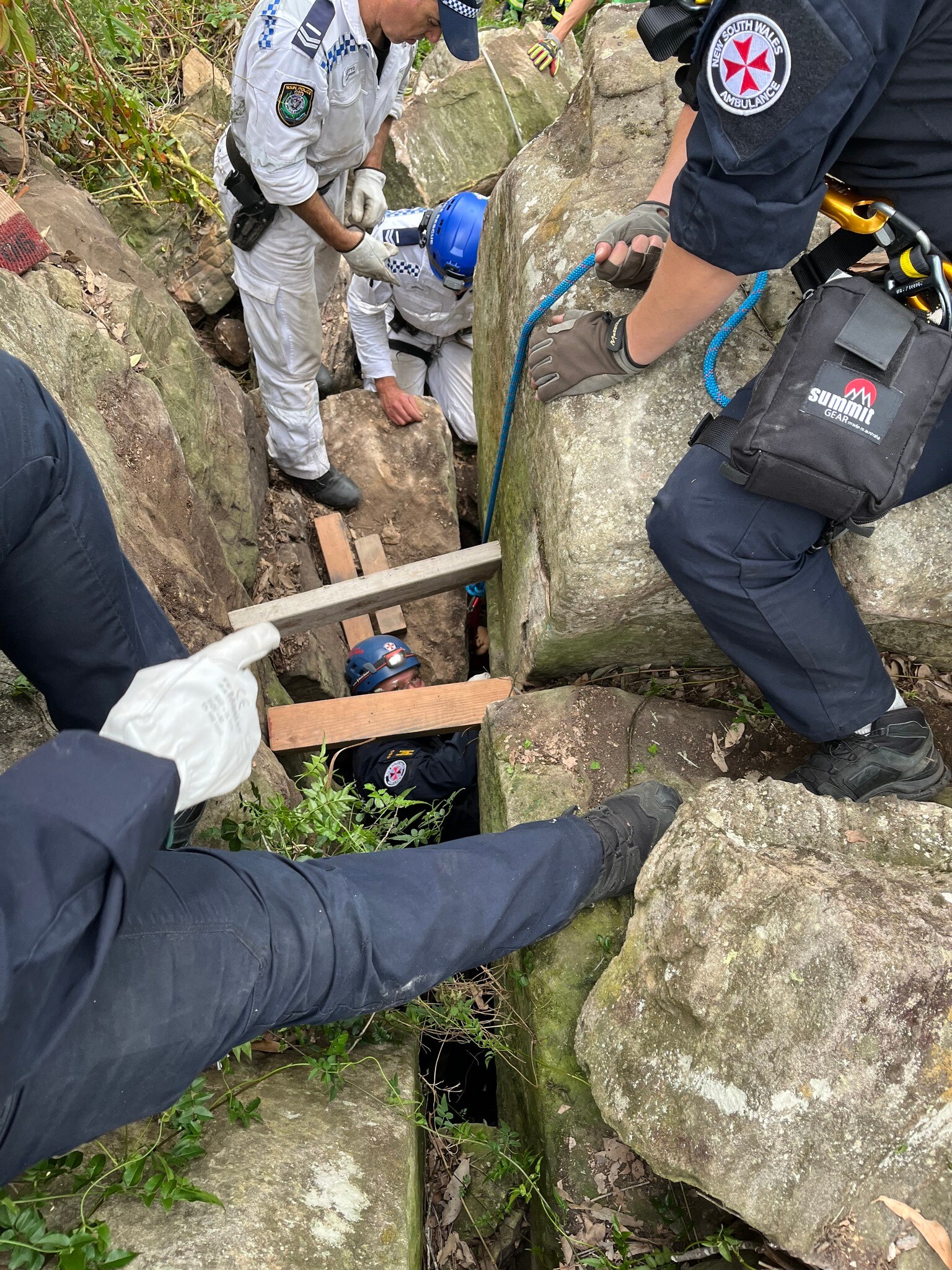 Woman who was stuck in Hunter Valley rock crevice for seven hours ...