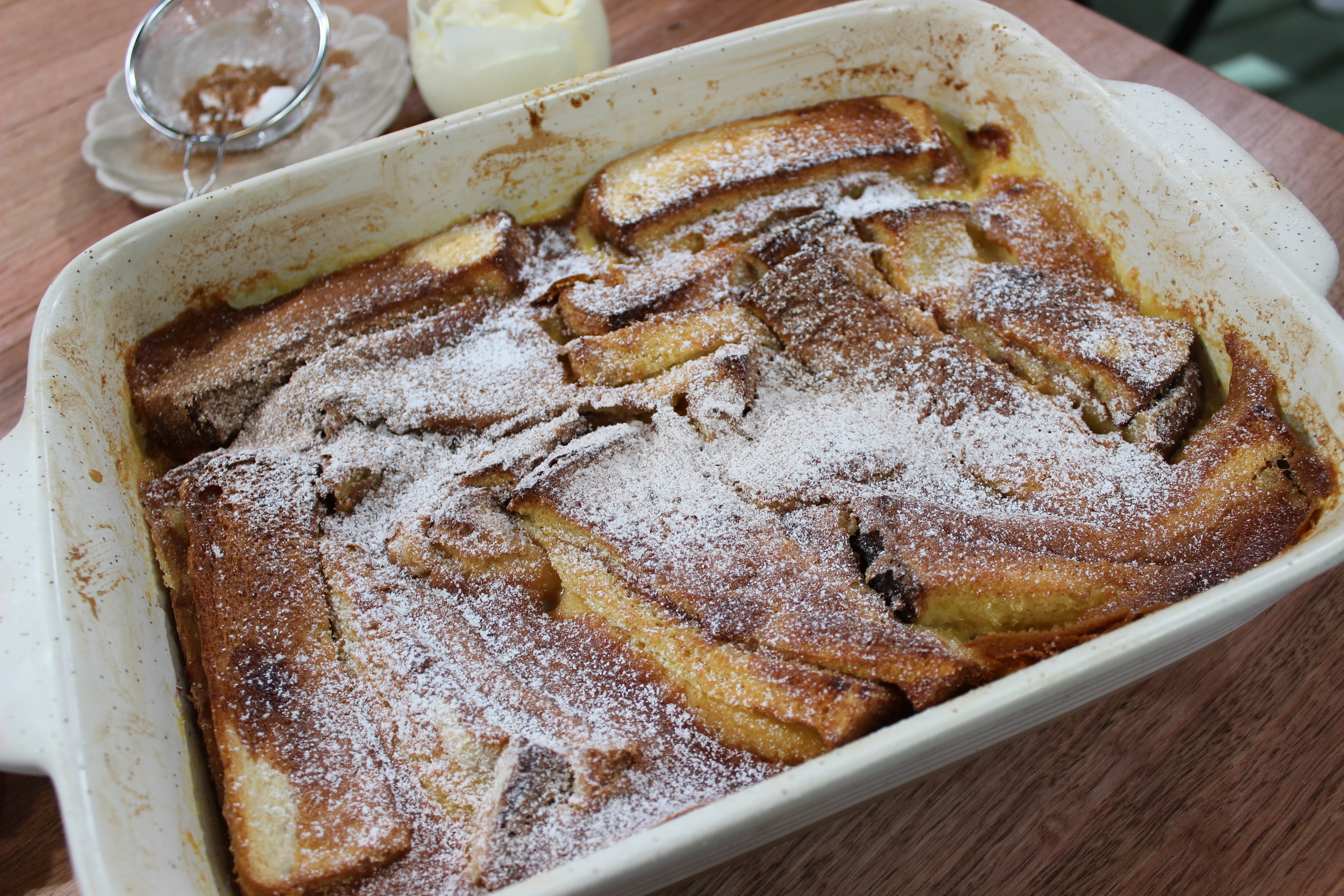 A comforting bread and butter pudding inspired by the humble jam ...