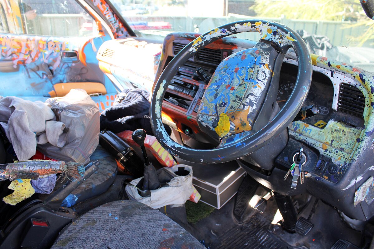 Eccentric artist blends painting with surfing as part of Illawarra ...