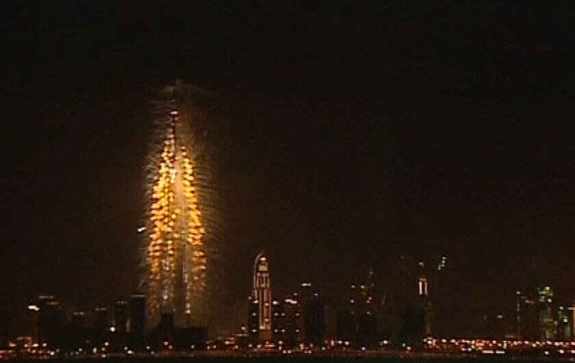 Dubai opens new tower with a bang - ABC News