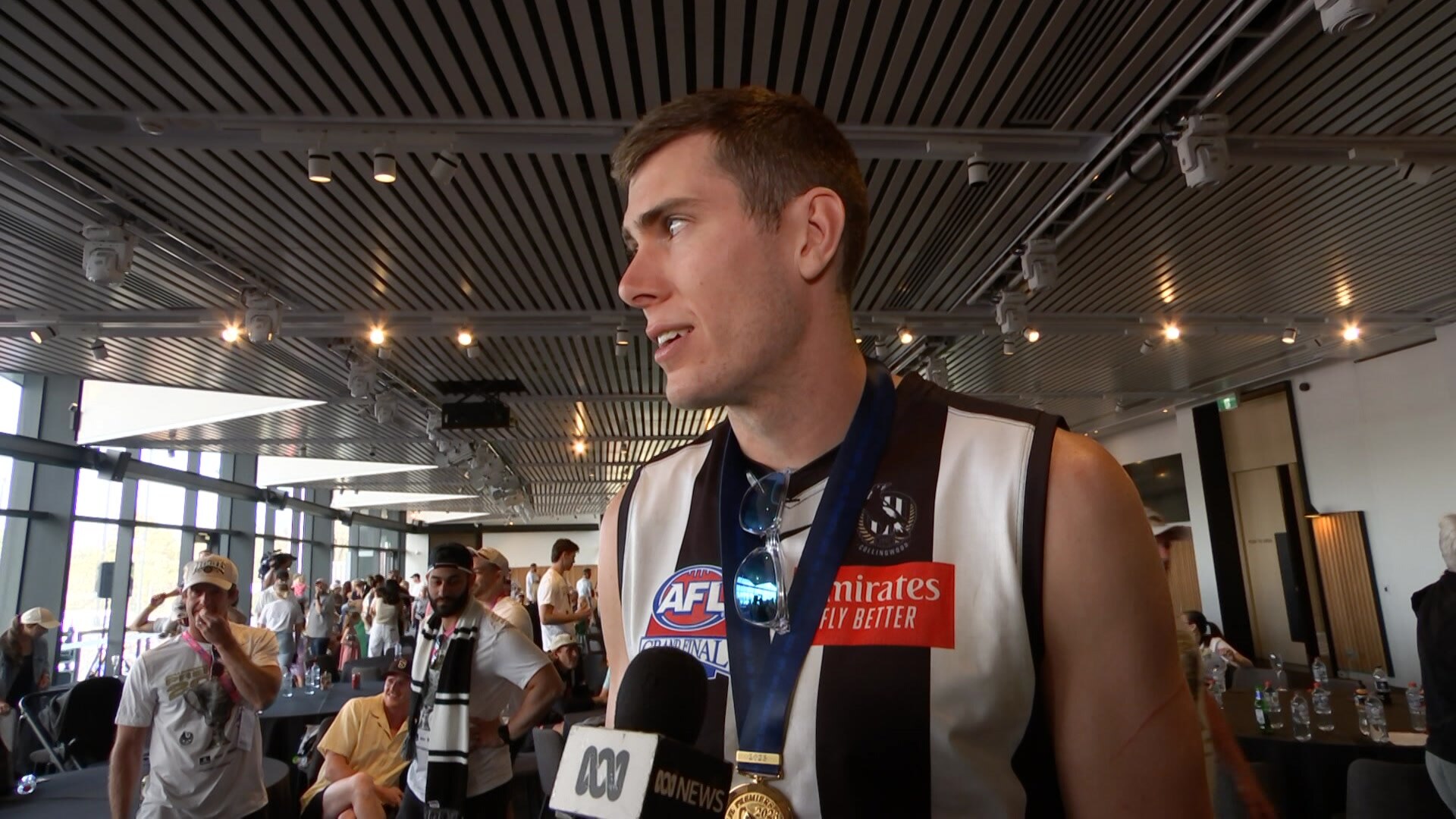 Collingwood captain Darcy Moore thanks Magpie Army after grand final ...