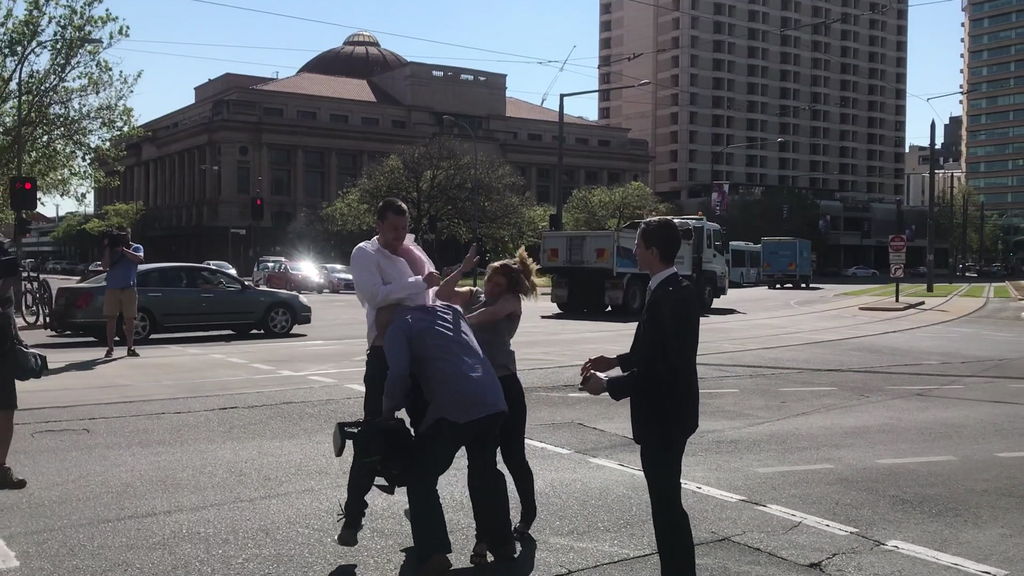 Alleged Adelaide Oval brawlers involved in altercation outside court ...