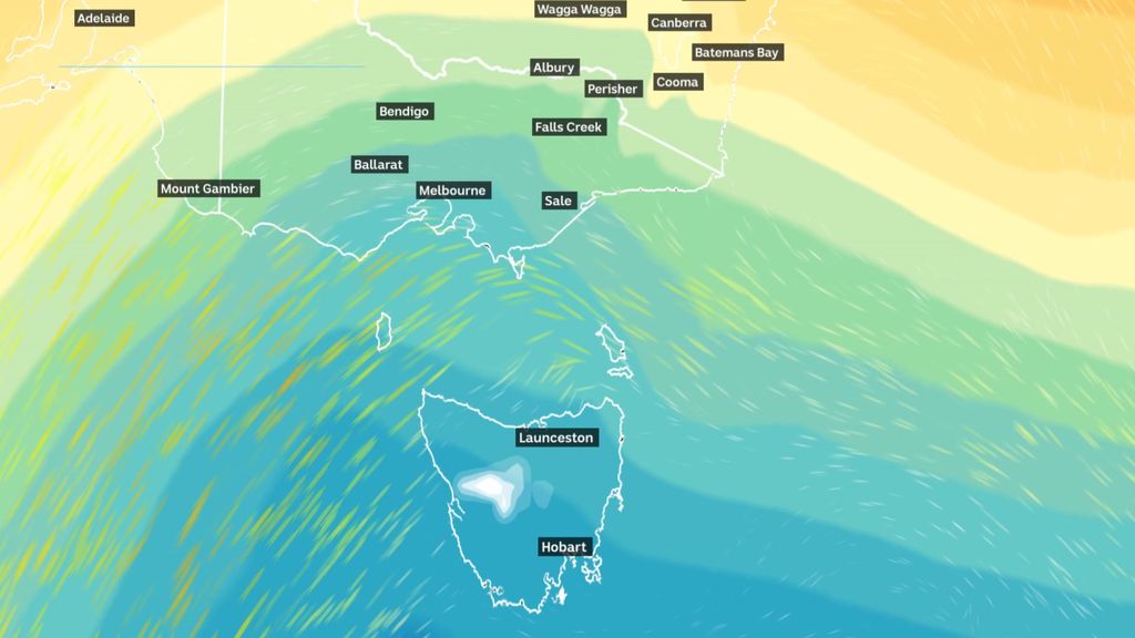 Snow forecast for the Australian Alps on Monday - ABC News