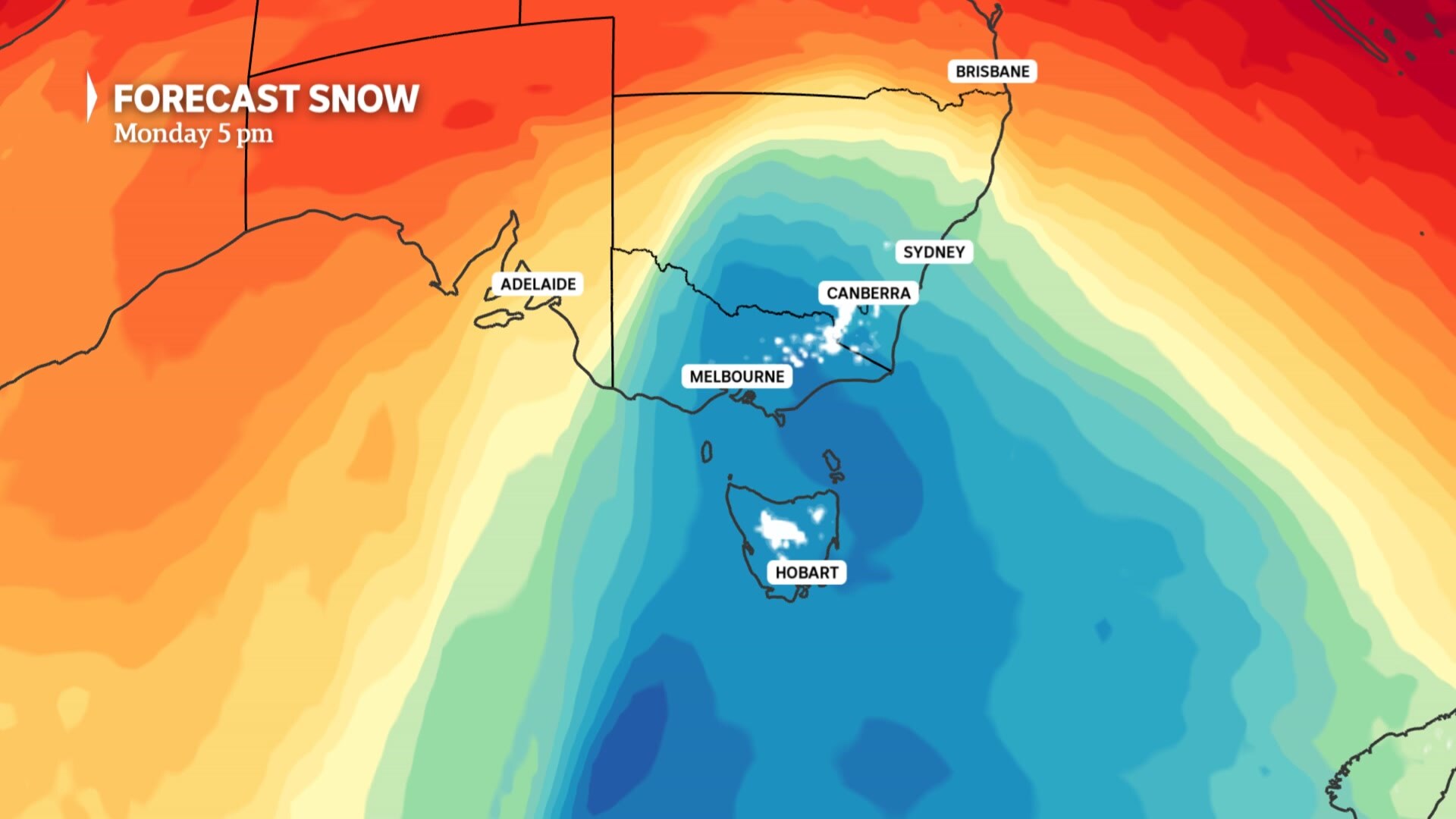 Snow expected in south-east Australia's high country on Sunday and ...
