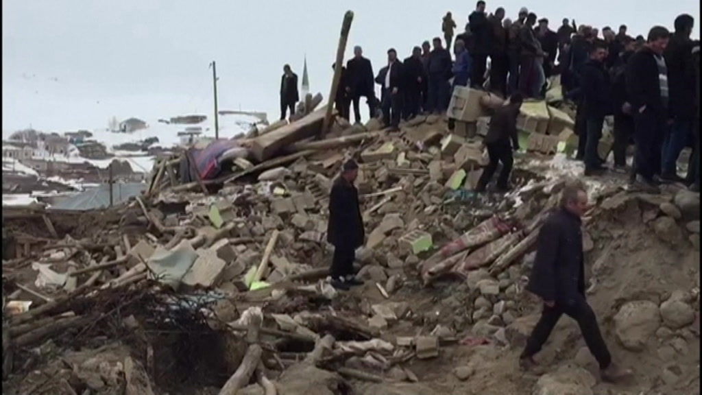 The earthquake impacted villages in the eastern Turkish province of Van ...