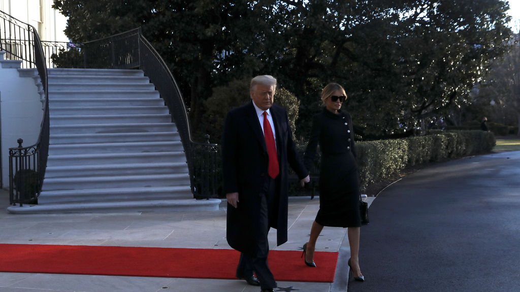 Trump leaves the White House for the final time as president - ABC News