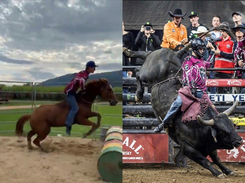 Professional bull riding requires strength, flexibility, and calmness ...