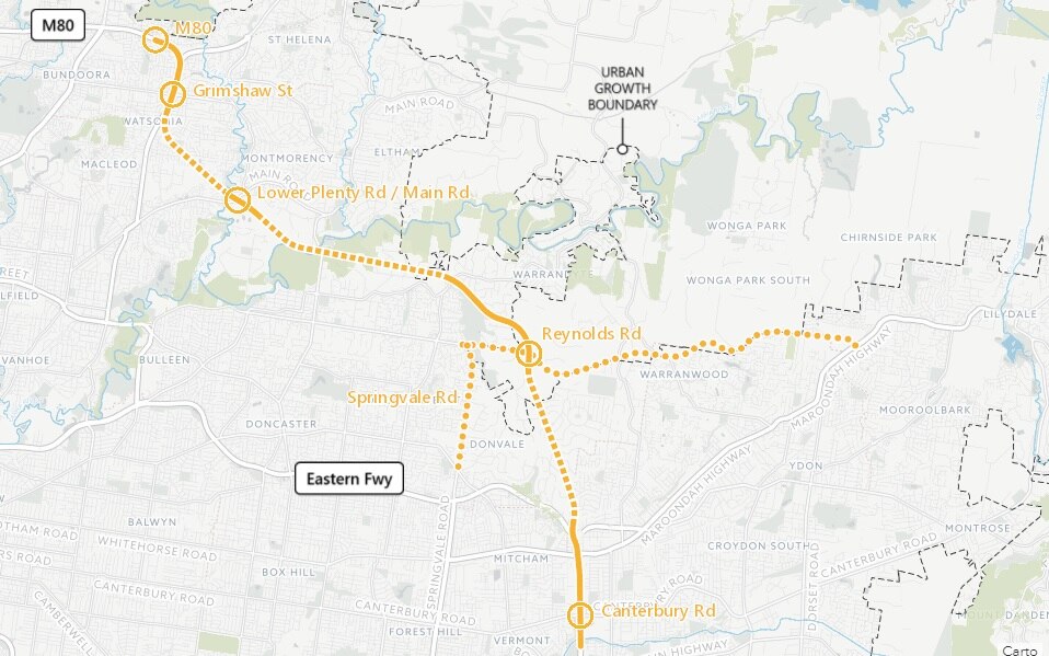 North East Link: Which of the four options is best? - ABC News