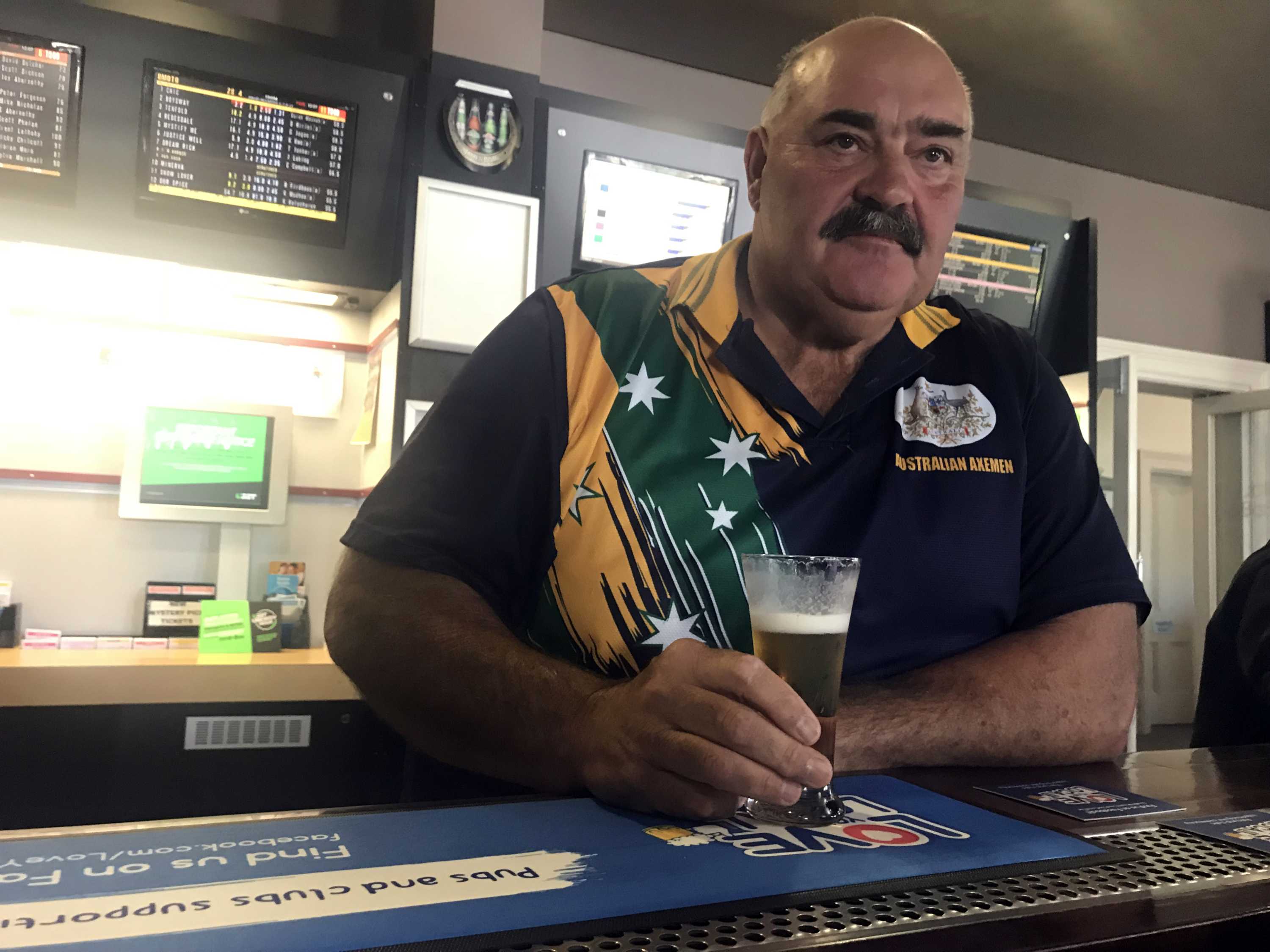 Threat of poker machine ban sees woodchopper David Foster take axe to ...