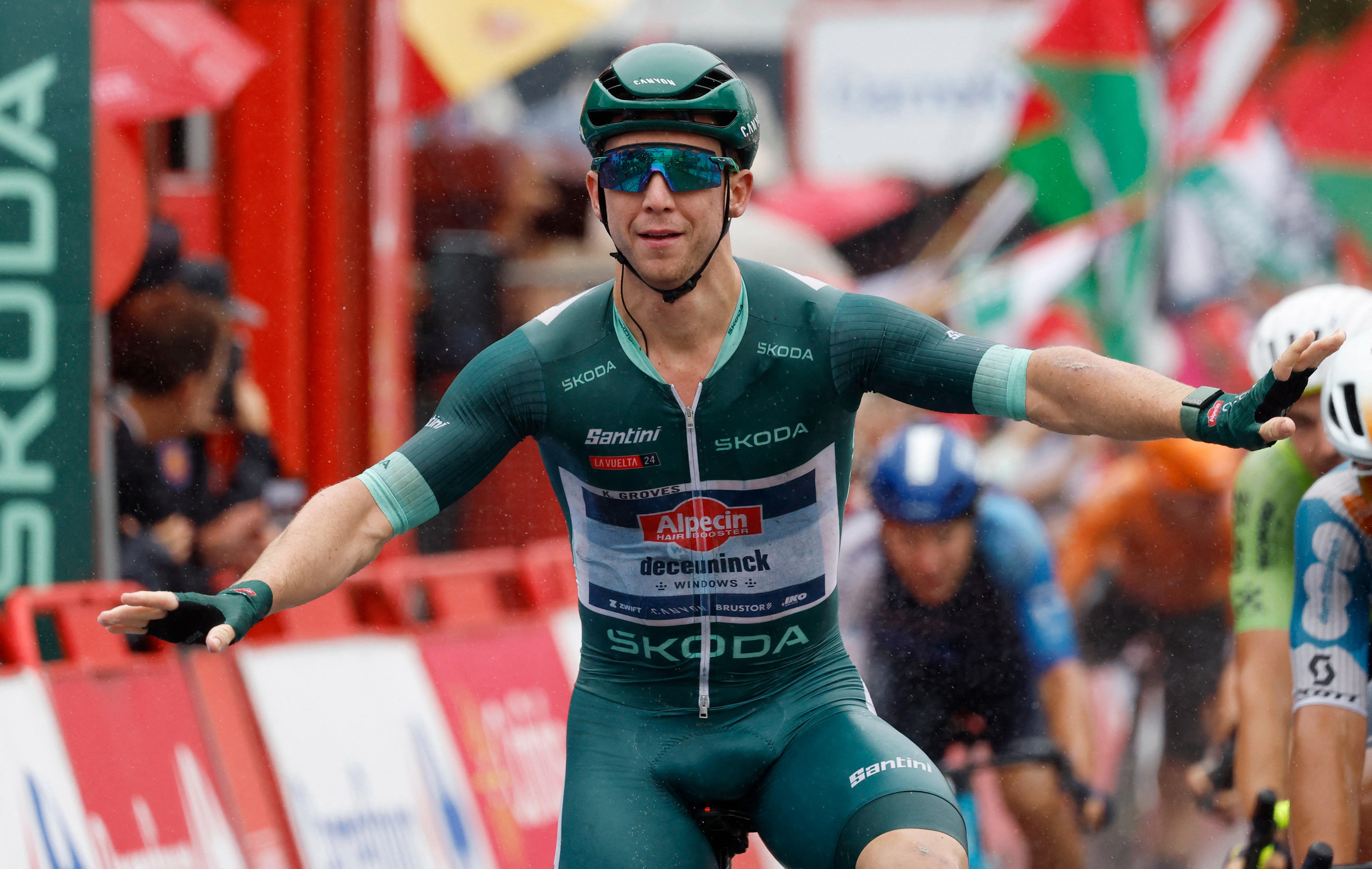 Kaden Groves wins stage 17 of Vuelta a España, Ben O'Connor retains ...