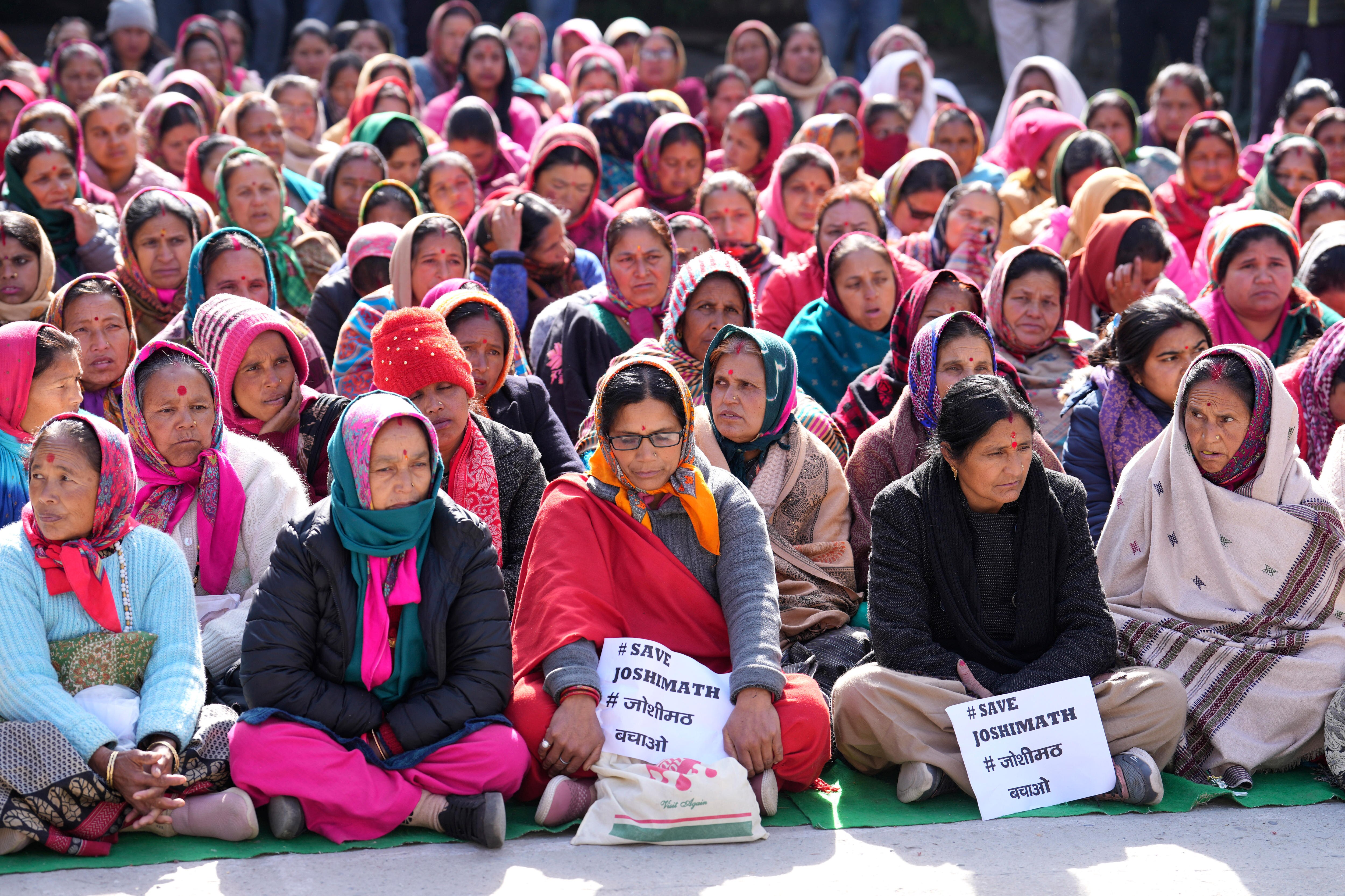 Town in India's Himalayan mountains declared a disaster with houses ...