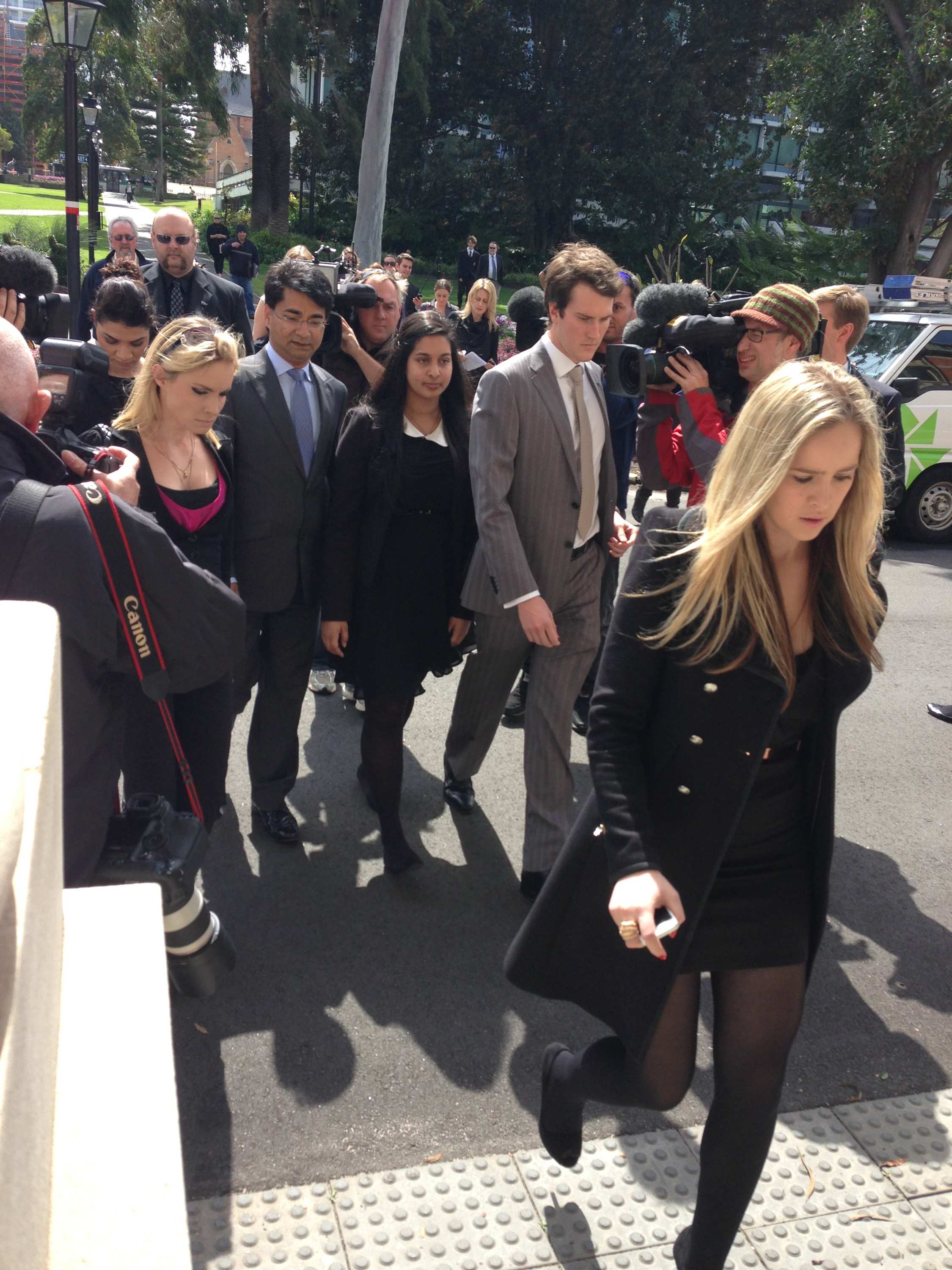 Former barrister Lloyd Rayney arrives at court to find out if he will ...