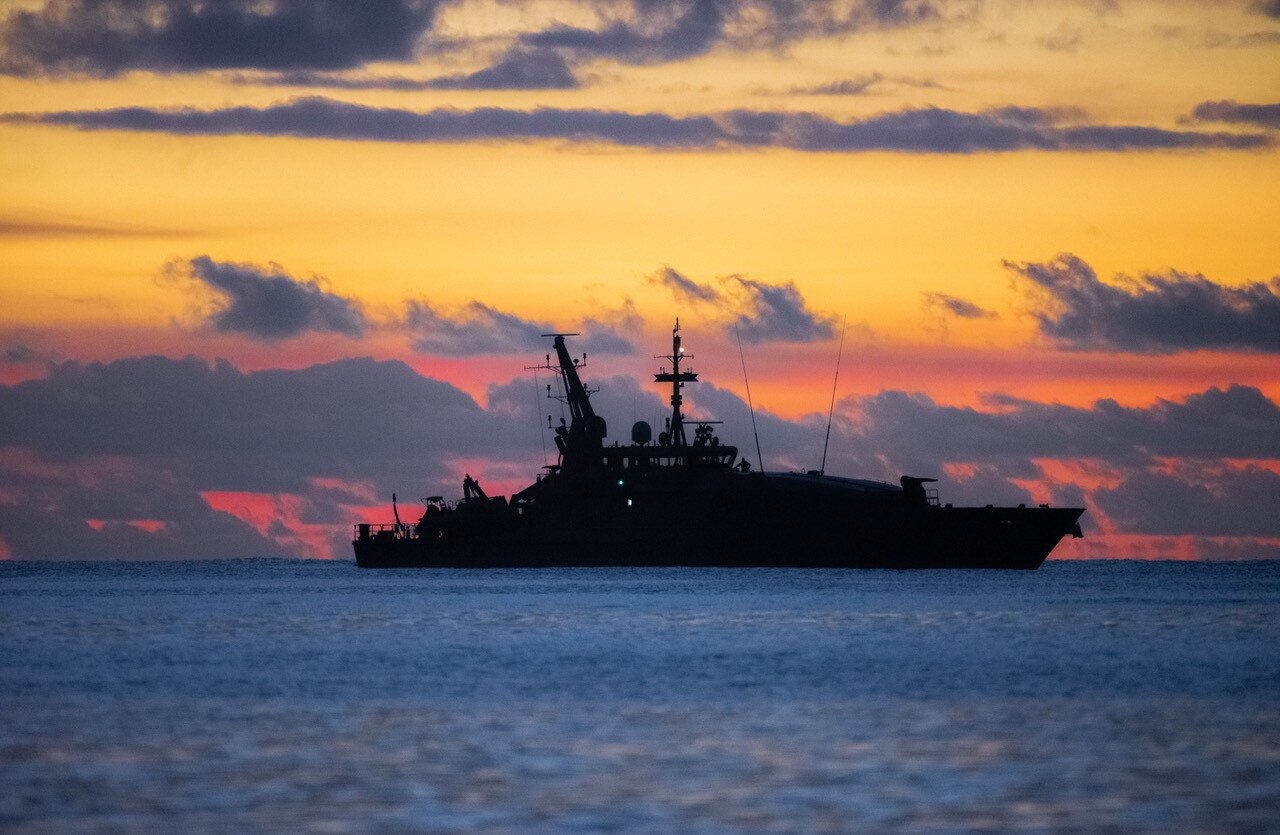 Navy ship HMAS Launceston runs last border patrols…