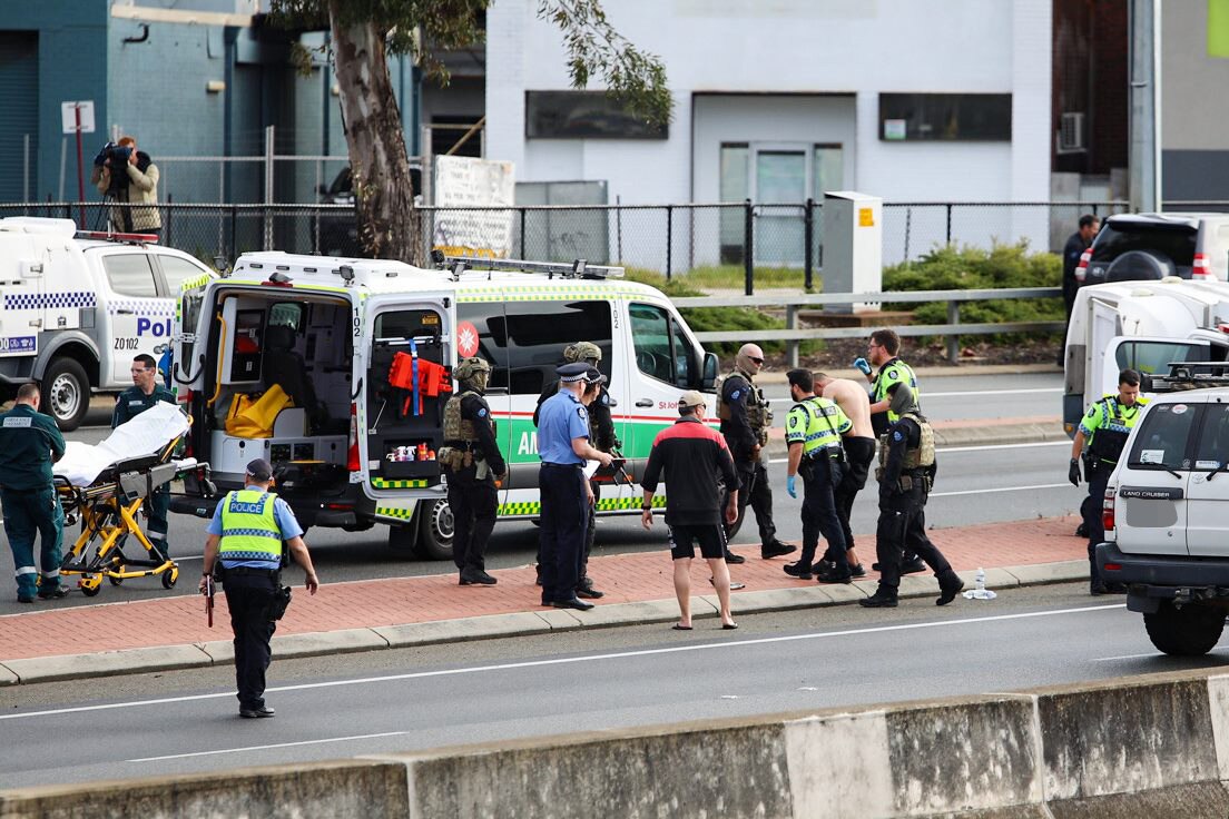 Accused East Perth gunman arrested on Graham Farmer Freeway after ...