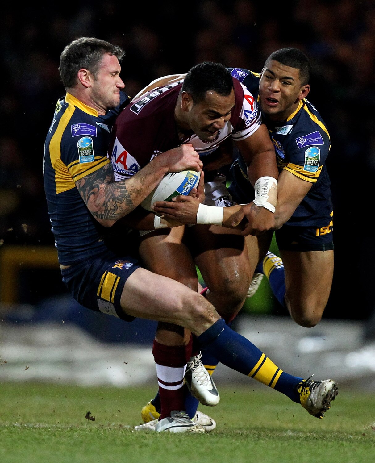 Rhinos trample Manly in World Club Challenge - ABC News