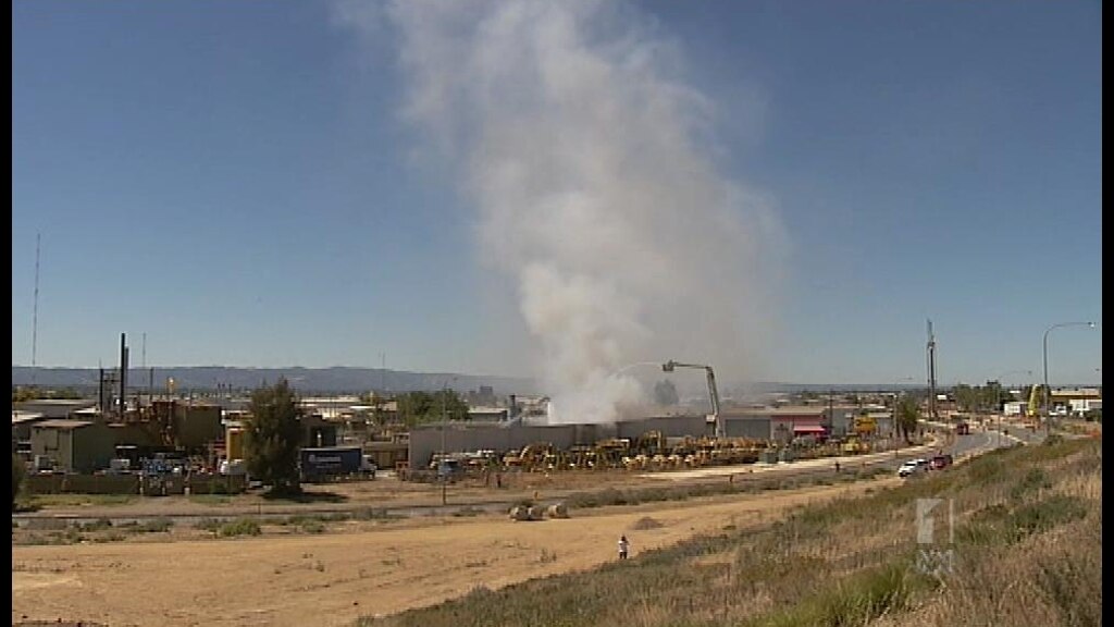 Authorities battle chemical fire - ABC News