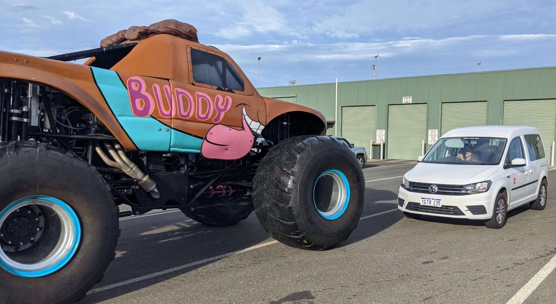 Rev-heads delight as monster trucks roar into Perth - ABC listen