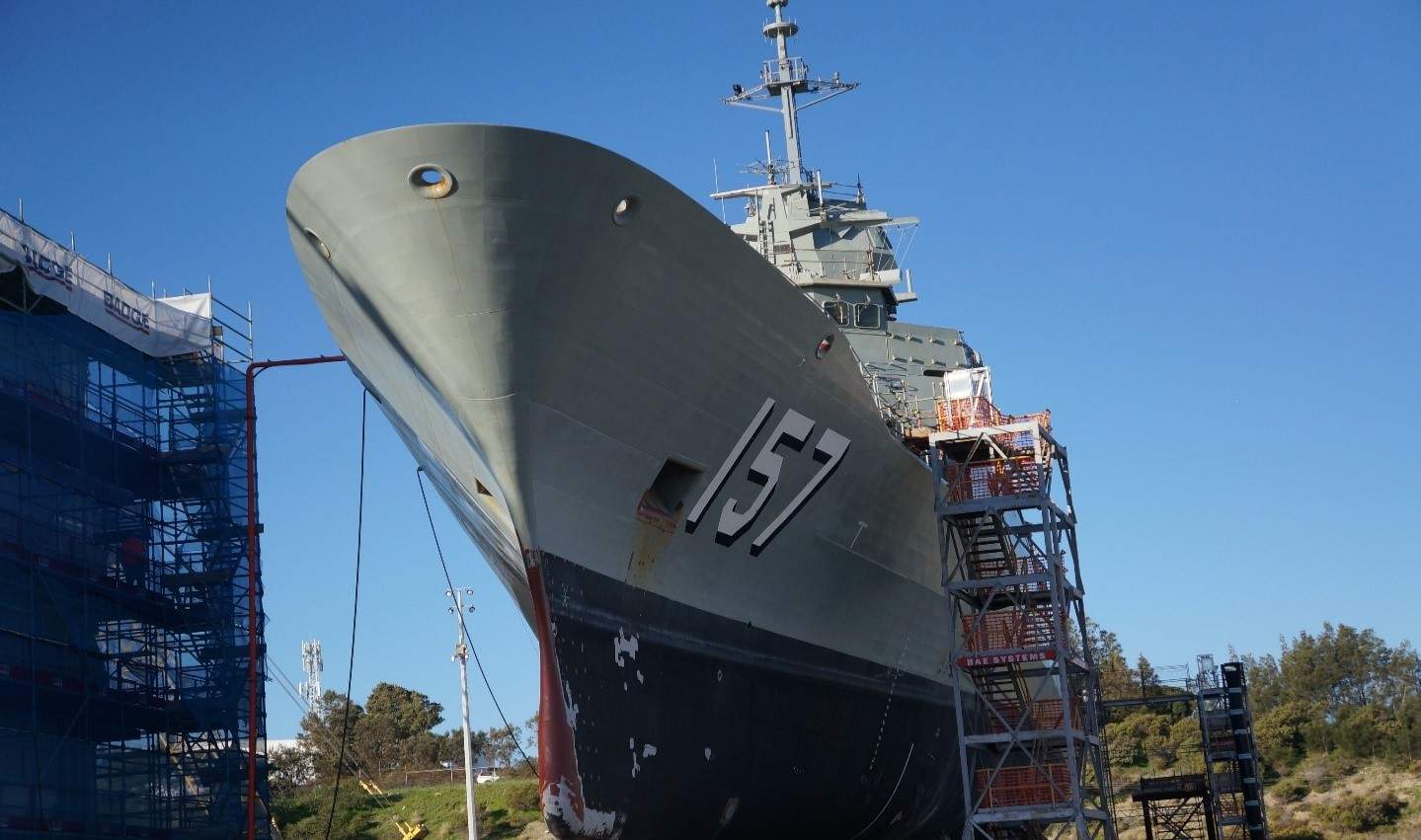 Sailor shortage strands Australian warship HMAS Perth in dry dock for ...