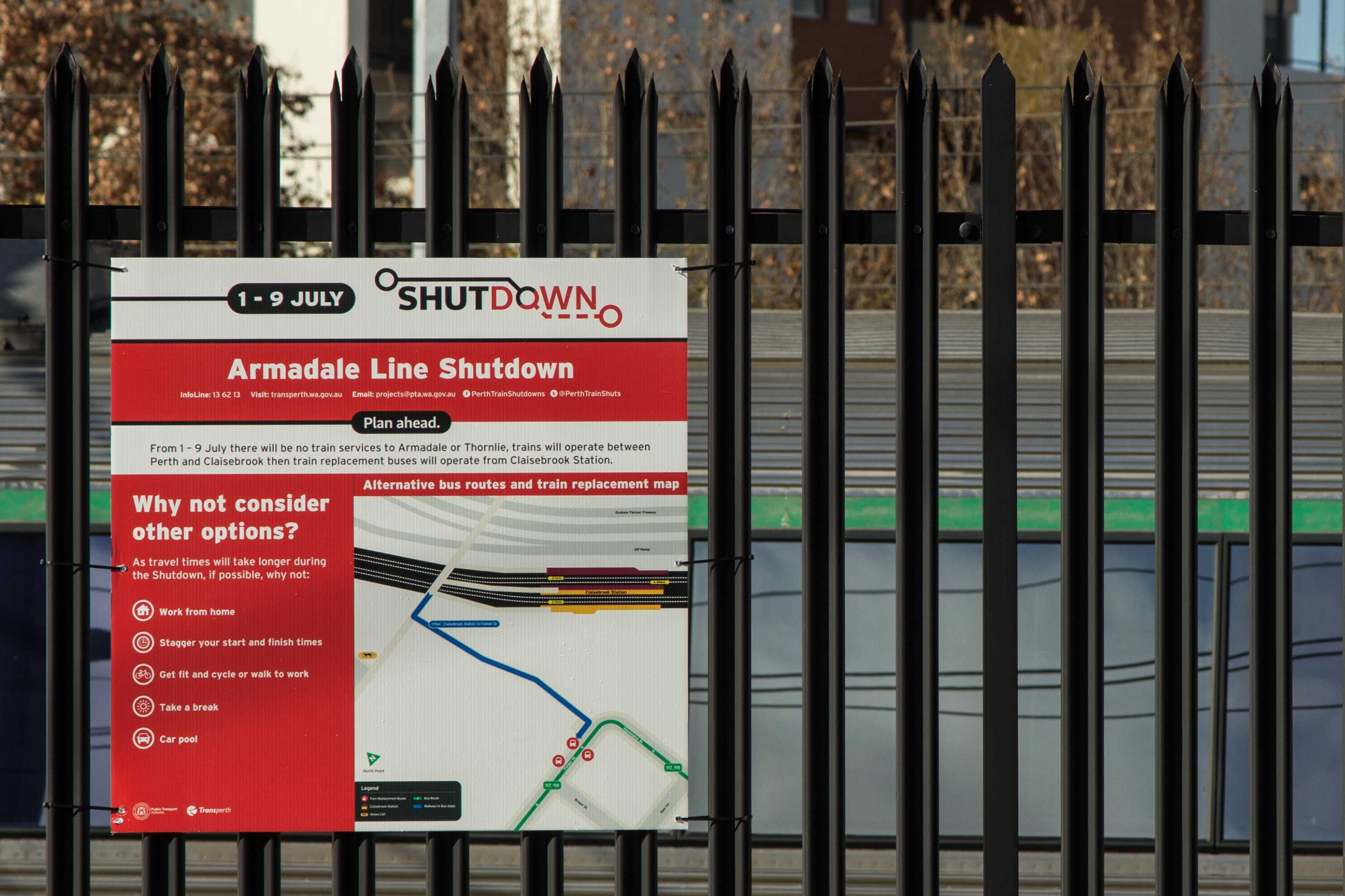 Commuters to expect delays as Armadale, Thornlie lines shut down for ...