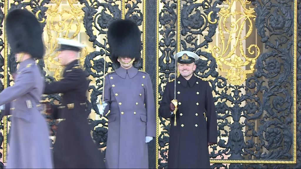 Royal Navy sailors take part in UK Changing of the Guard - ABC News