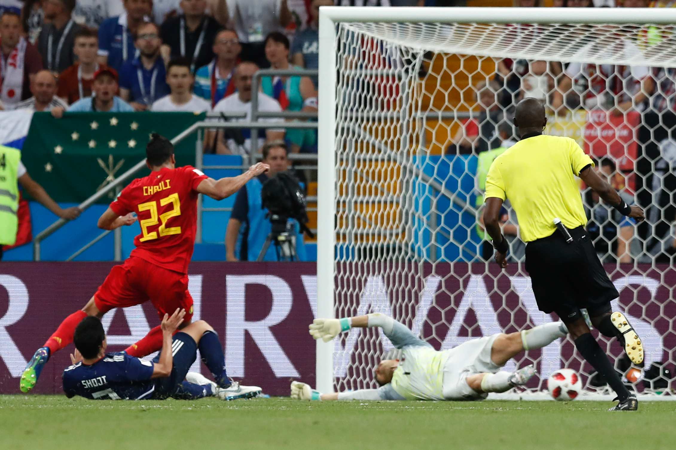 World Cup: Belgium downs Japan with Nacer Chadli's injury time goal ...