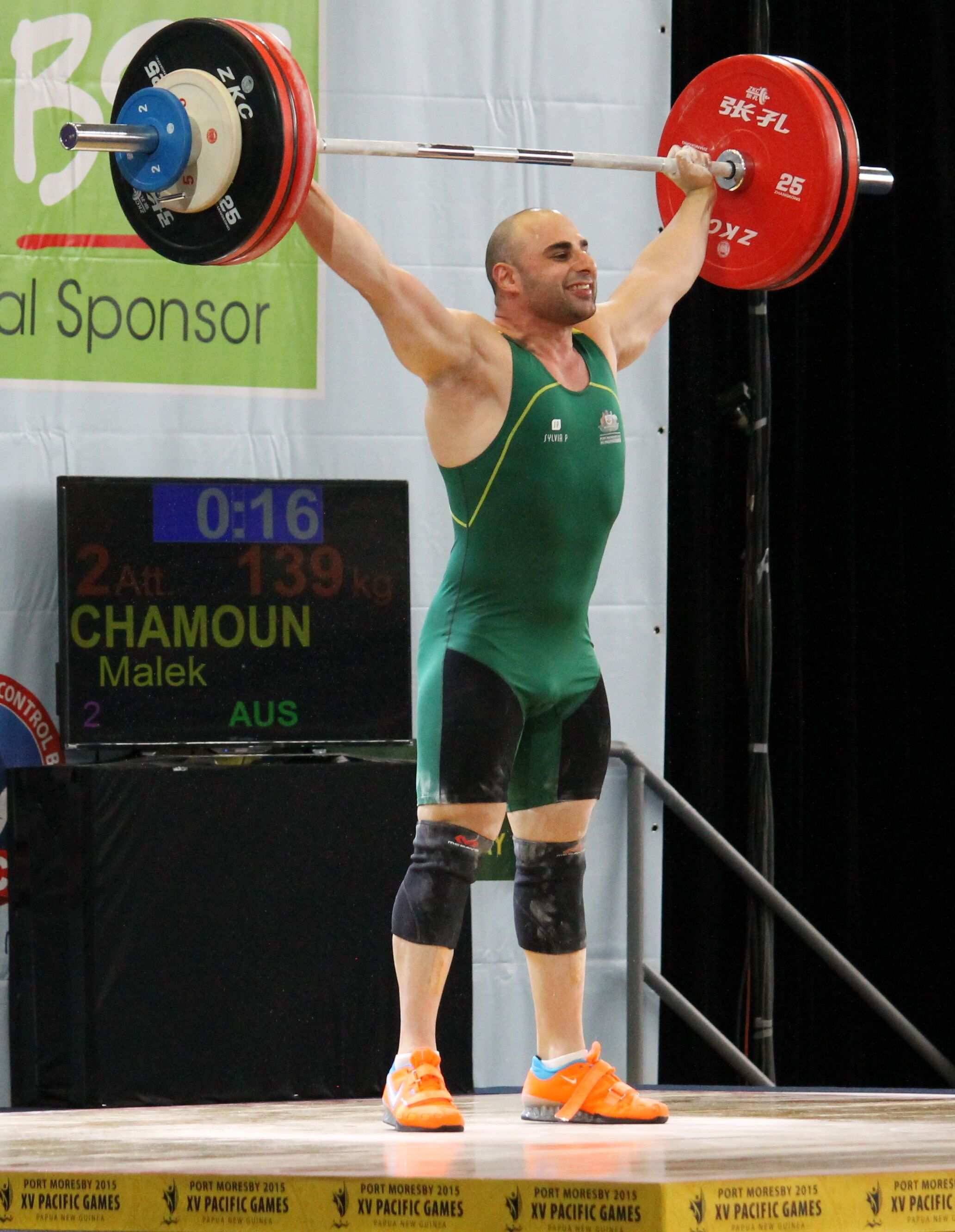 Blind Australian weightlifter Malek Chamoun wins gold at 2015 Pacific ...