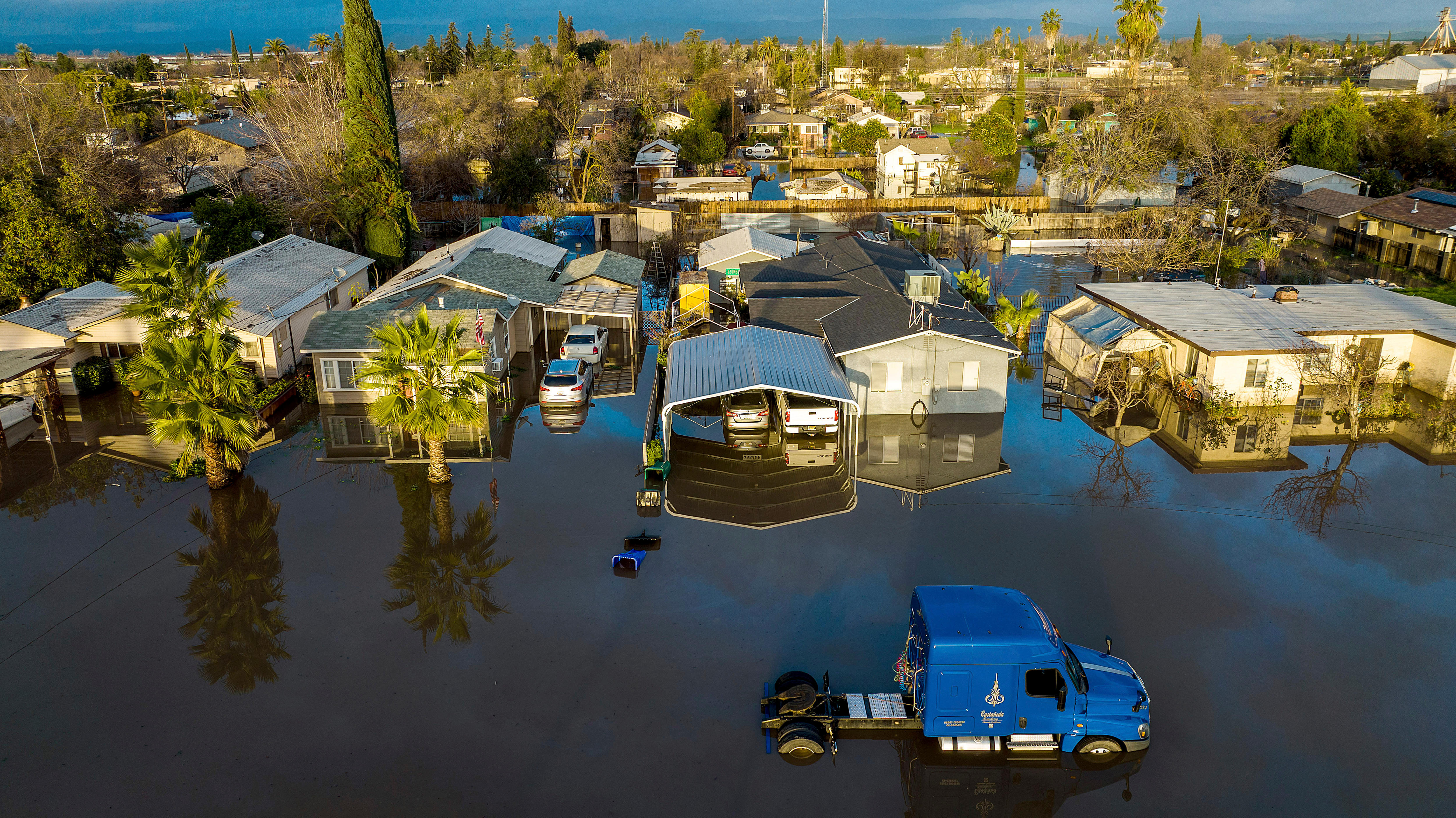 California struck by massive floods causing sinkholes and widespread ...