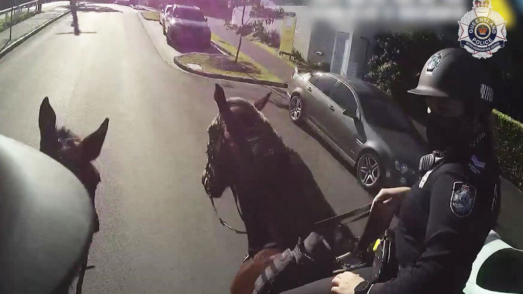 Queensland mounted police on patrol - ABC News
