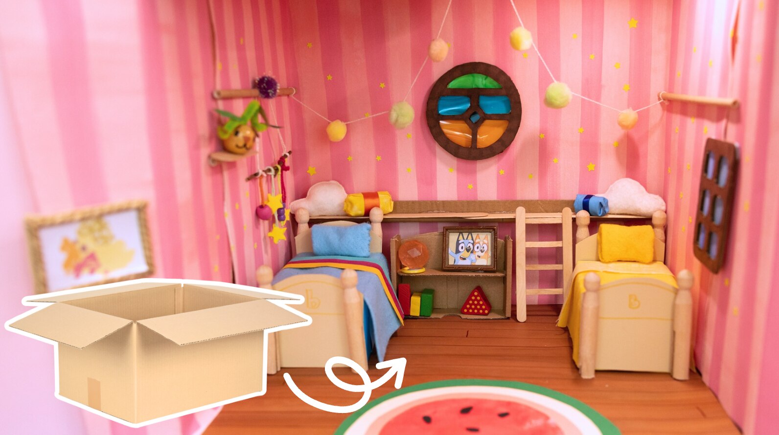 Bluey and Bingo Cardboard Car DIY - ABC Kids