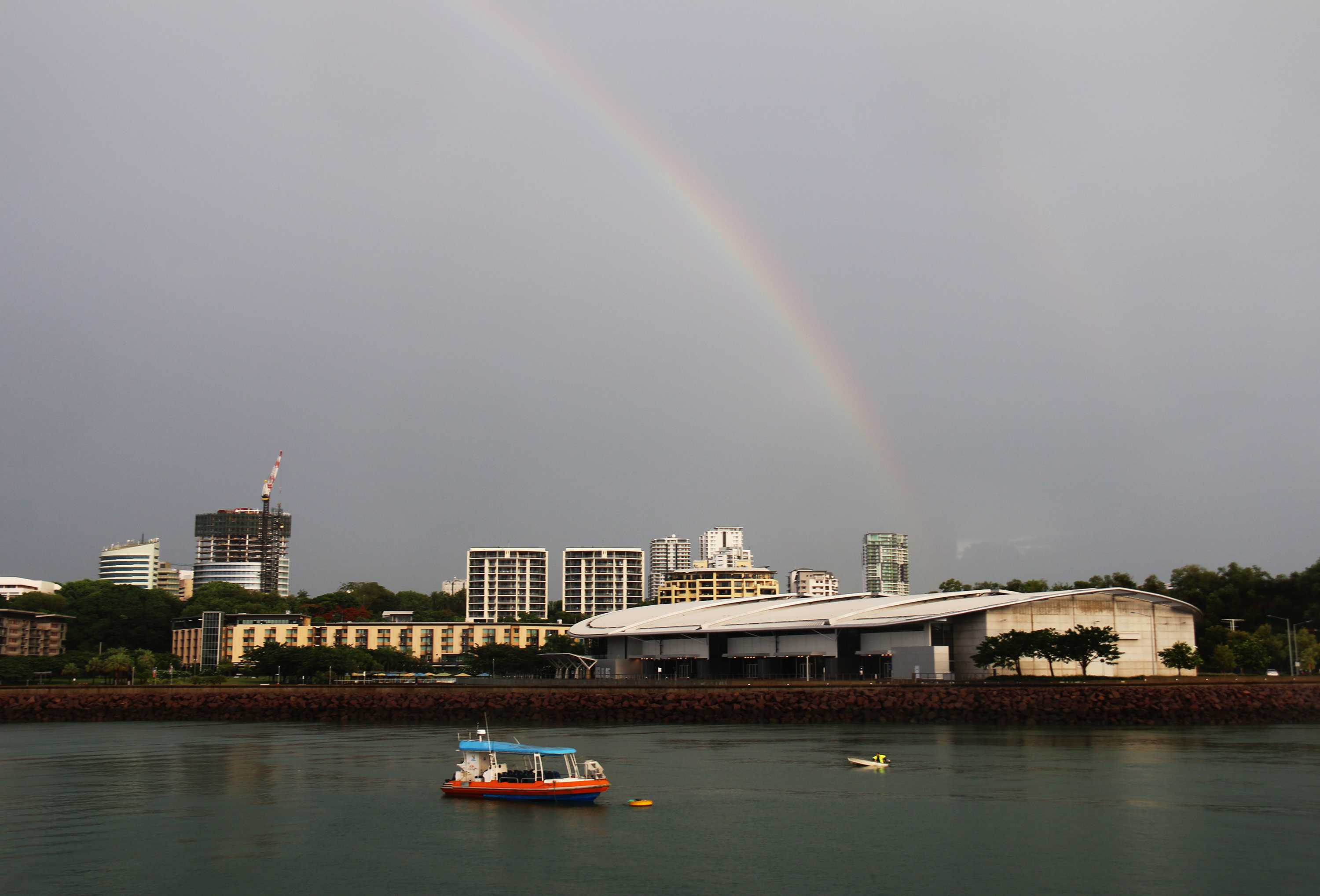Darwin doubles monthly rainfall in one day as storm sets in over Top ...