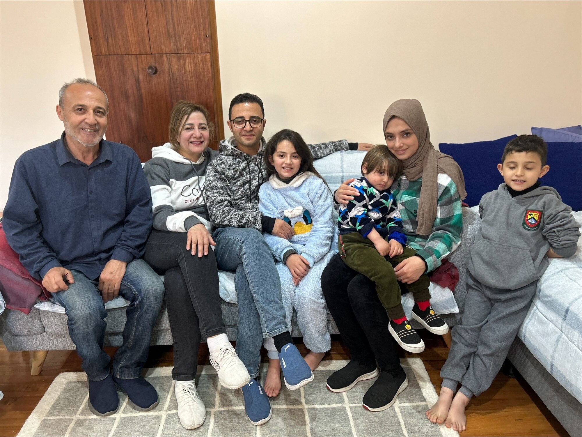 This Gazan family has just started their new life here after their ...