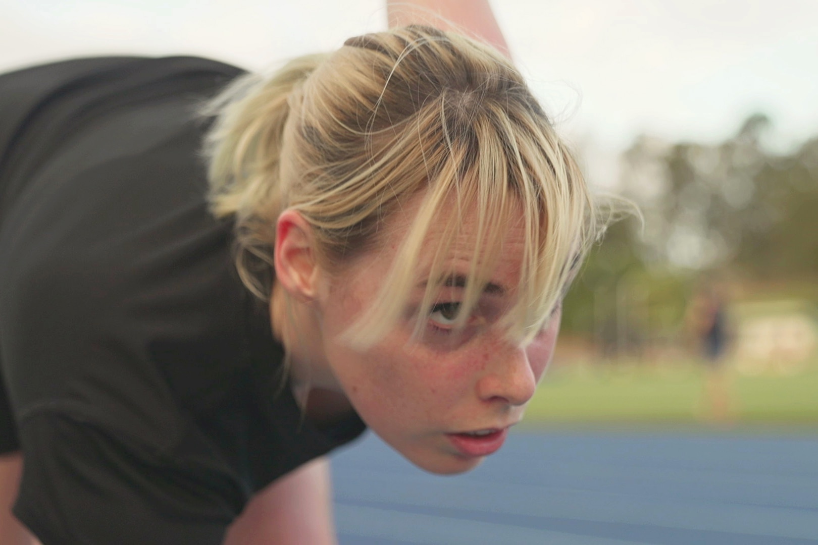 Lily is legally blind, but it doesn't slow her down as a runner or a ...