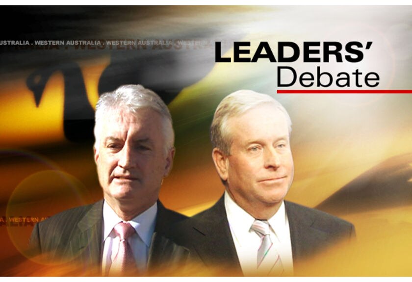 Alan Carpenter and Colin Barnett go head to head in the leaders' debate ...