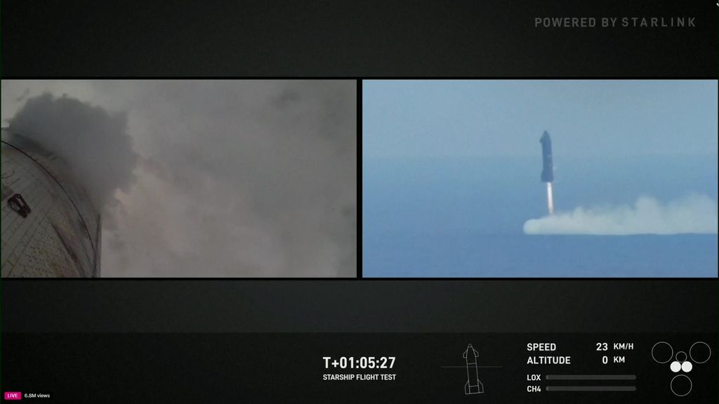 SpaceX's Starship rocket splashes down in Indian Ocean - ABC News