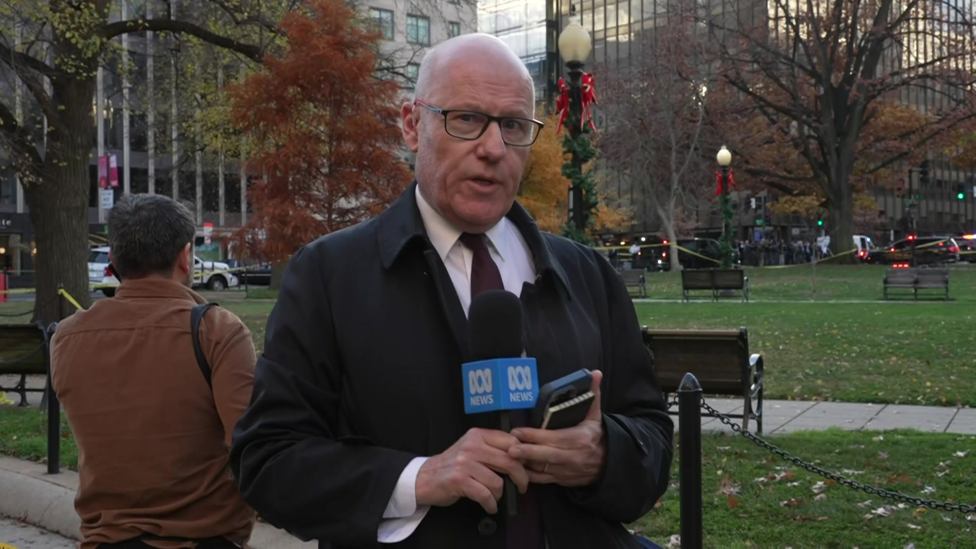 John Lyons reports from the scene of National Guard shooting - ABC News
