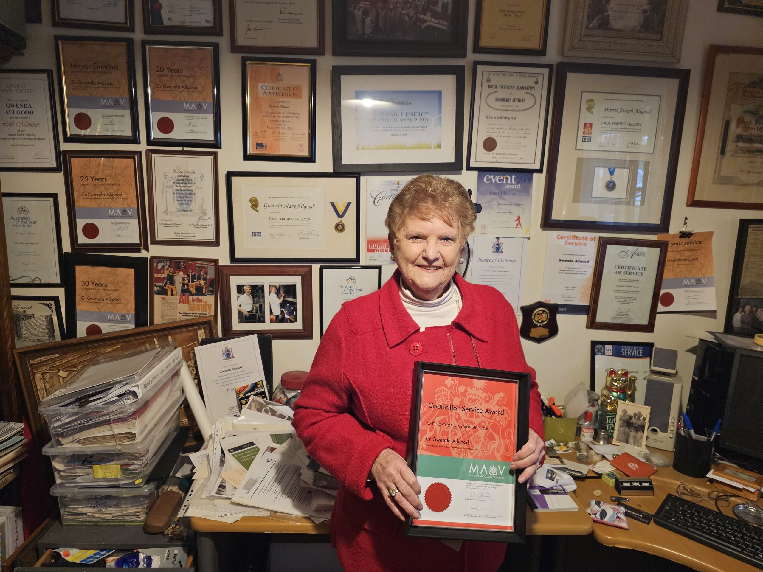 Gwenda Allgood retires as longest serving female councillor in Victoria ...