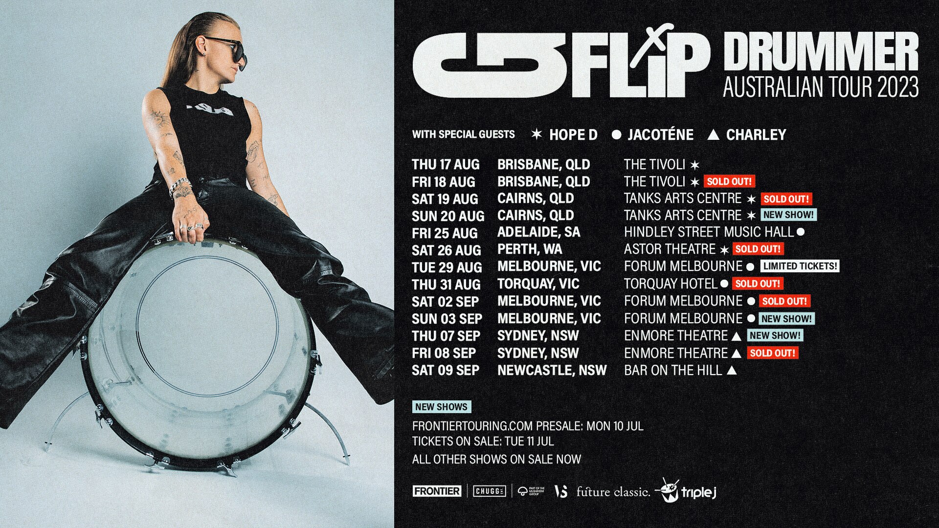 G Flip is coming home to bang out a cheeky Aussie tour later this year ...