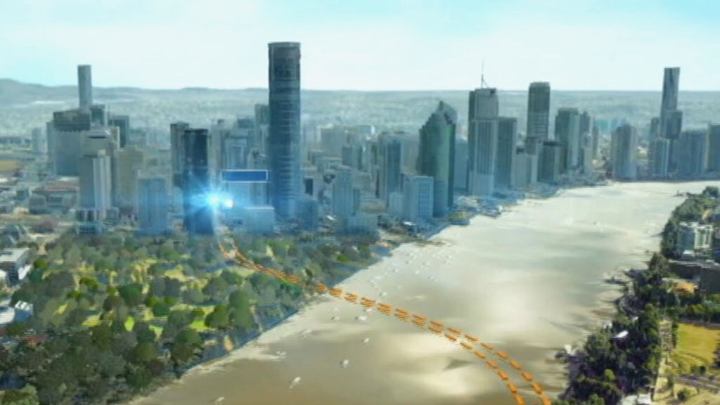 The new Cross River Rail line will travel under the Brisbane River ...
