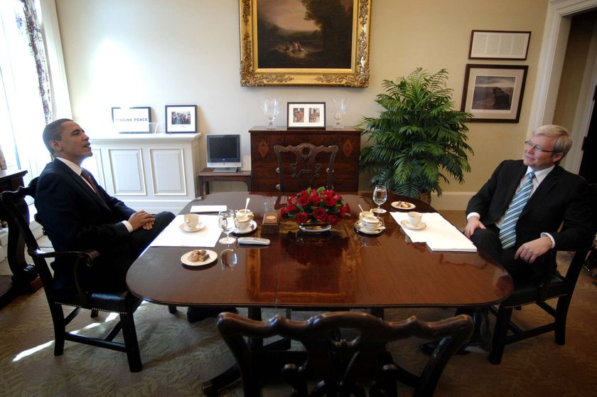 Rudd's warm Washington welcome - ABC News